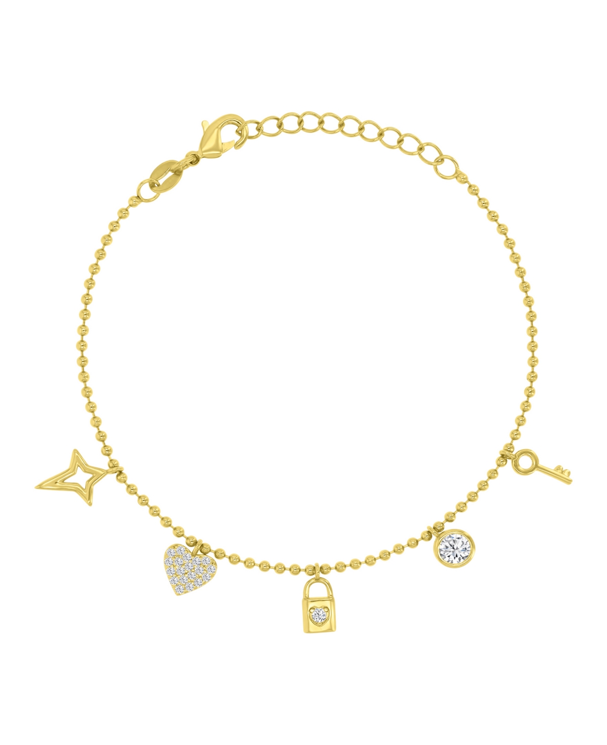 Click here for Macys 14k Gold Over Sterling Silver Cubic Zirconia... prices