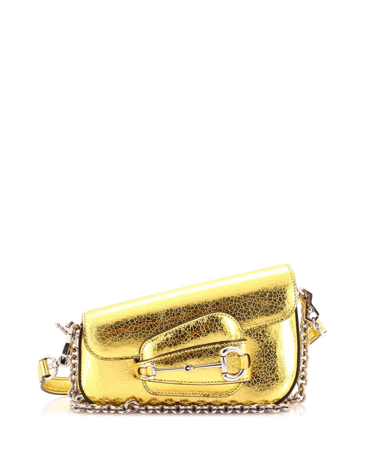 Click here for Pre-Owned Gucci Mini Horsebit 1955 Asymmetric Shou... prices