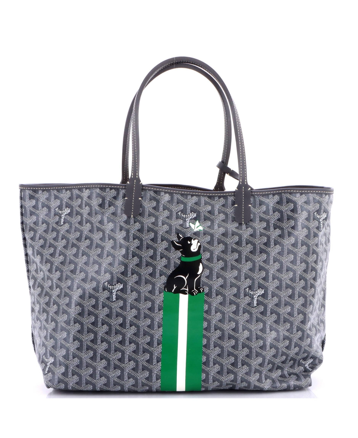 Click here for Pre-Owned Goyard Pm Saint Louis Tote Printed Coate... prices