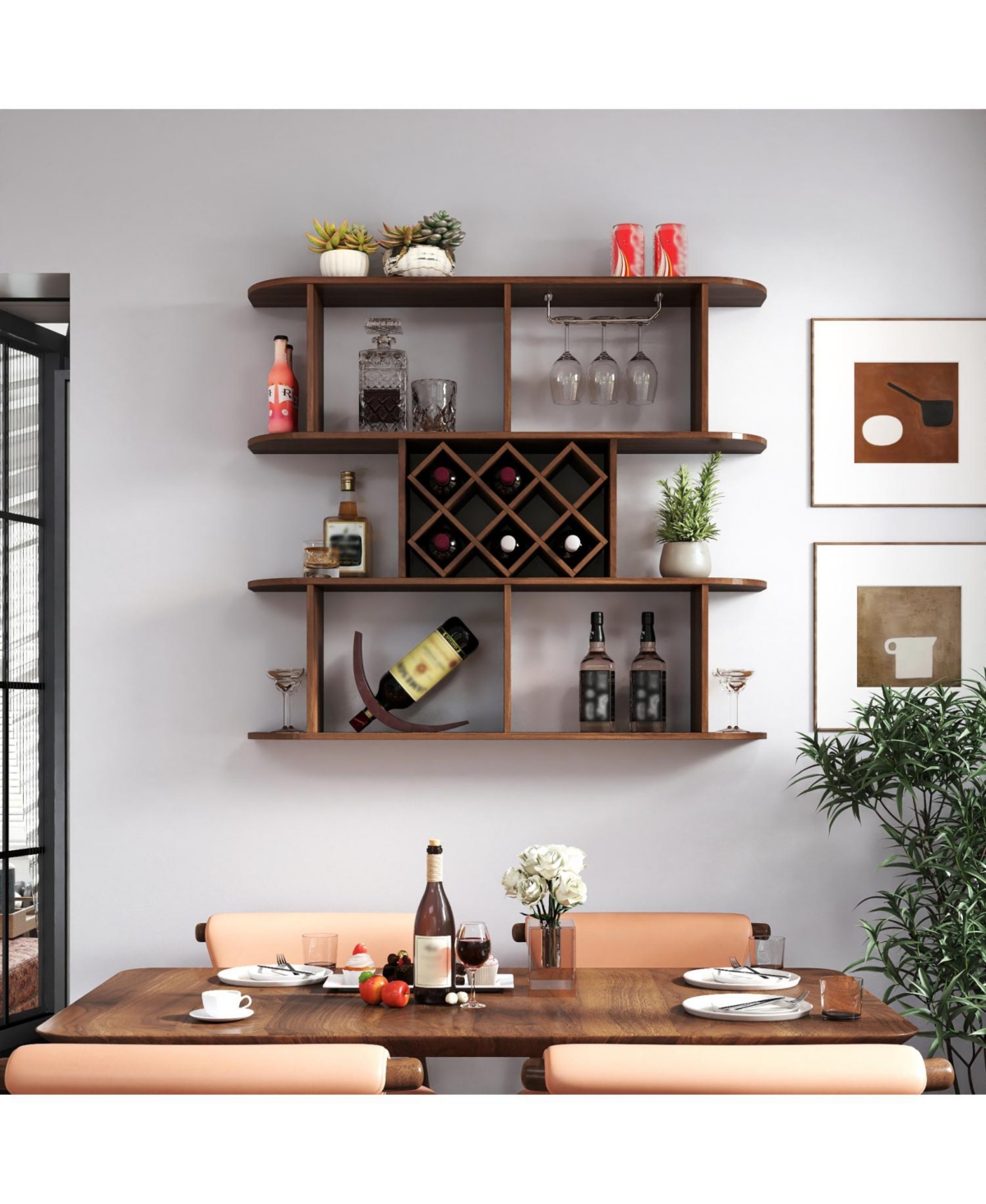 Click here for Streamdale Furniture Rustic 3-Tier Wall Mounted Wi... prices