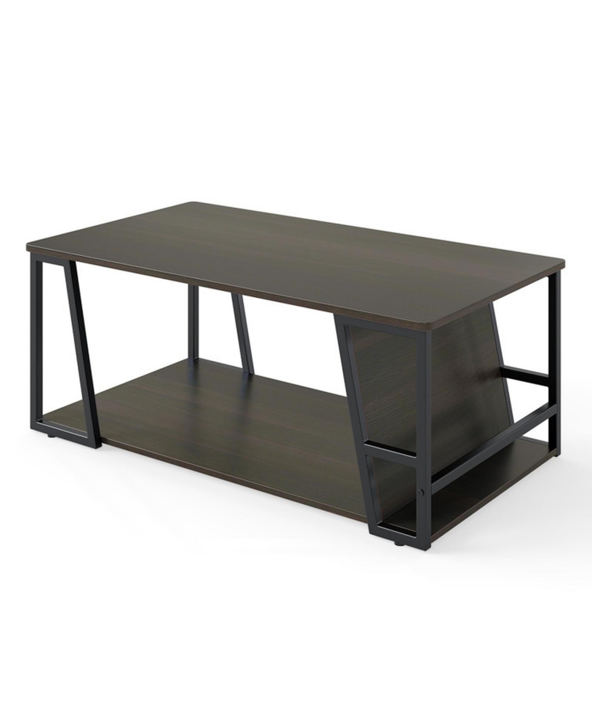 Click here for Sugift 2-Tier Industrial Rectangle Coffee Table wi... prices