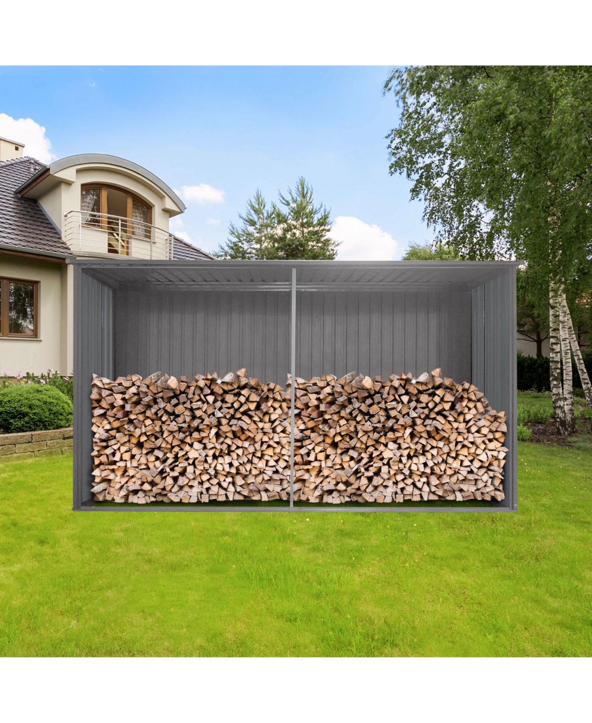 Click here for Mondawe 14 x 12 Feet Outdoor Metal Storage Shed wi... prices