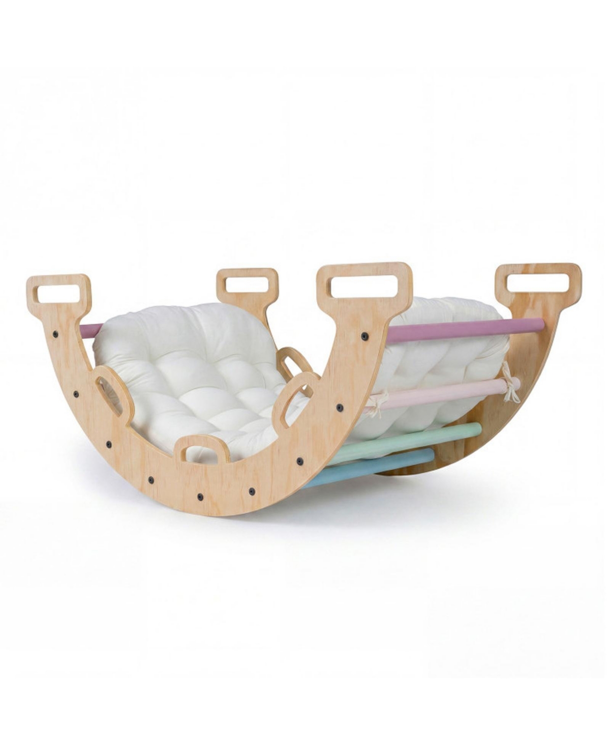 Click here for Sugift Montessori 3-in-1 Wooden Rocking Climbing A... prices