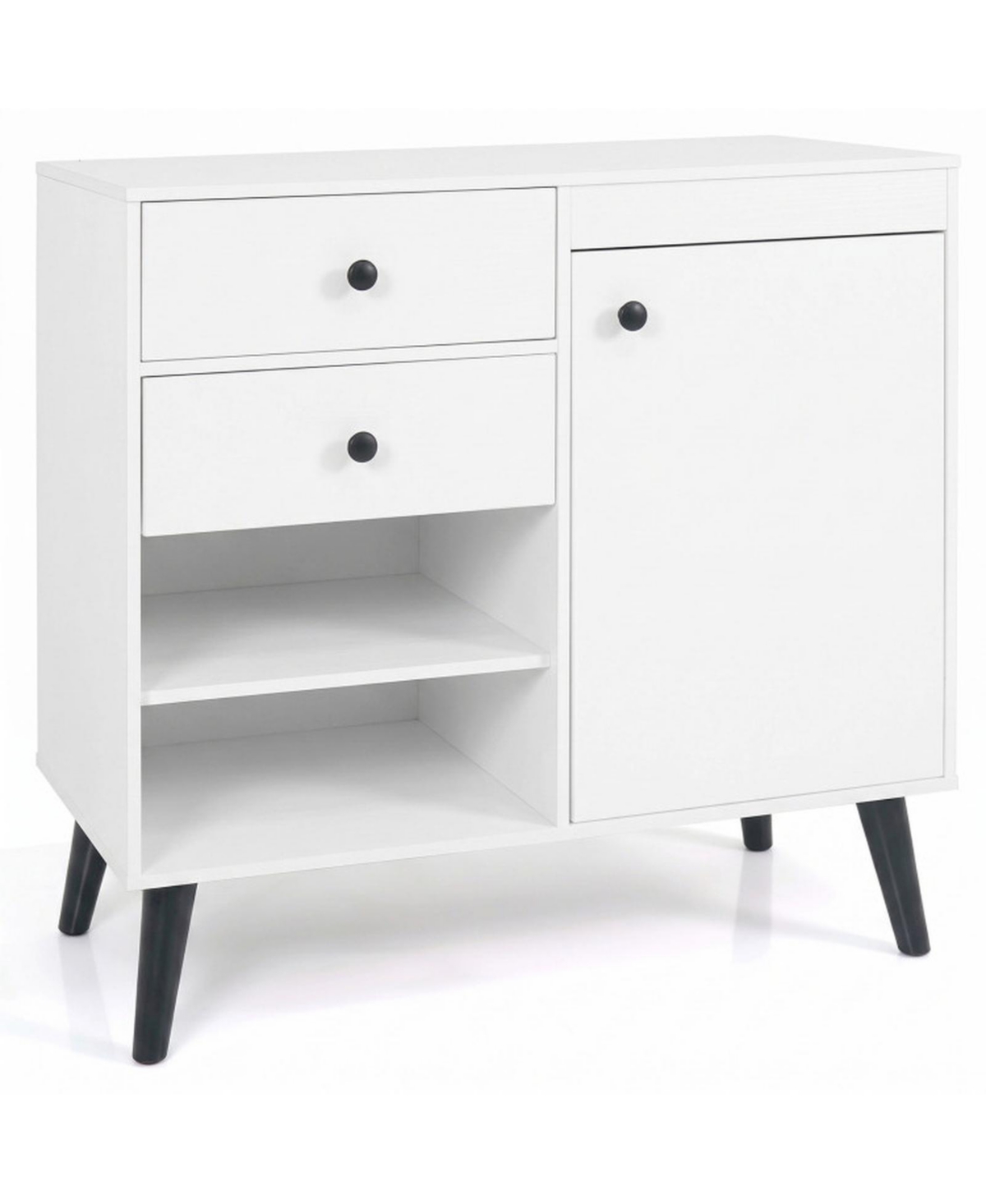 Click here for Sugift 31 Inch Sideboard Cabinet with 2 Open Compa... prices