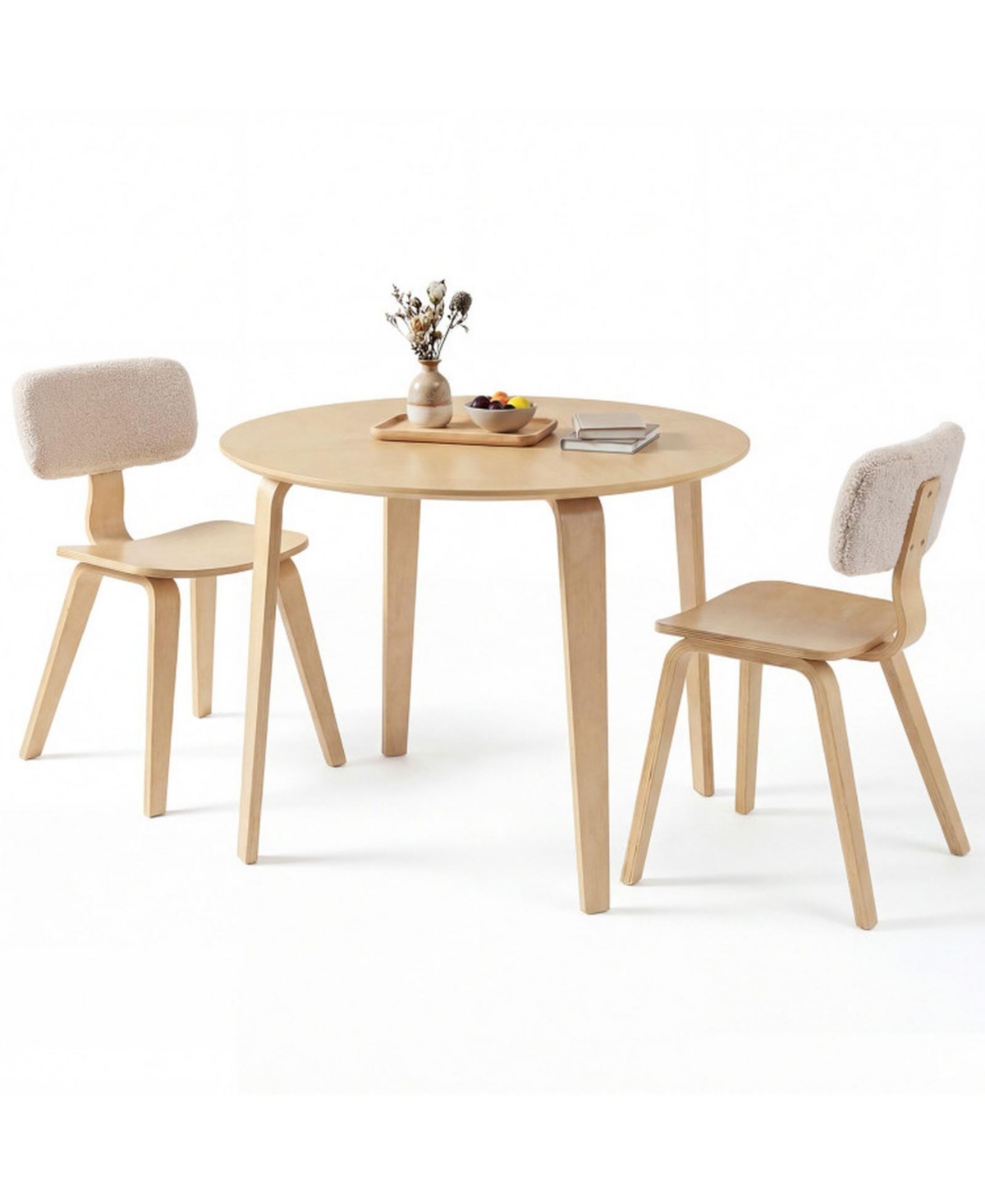 Click here for Sugift 3-Piece Dining Table Set with 2 Padded Chai... prices