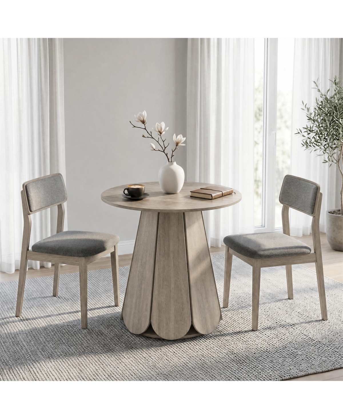 Click here for gaomon 31.5 Round Dining Table  Small Circle Kitch... prices