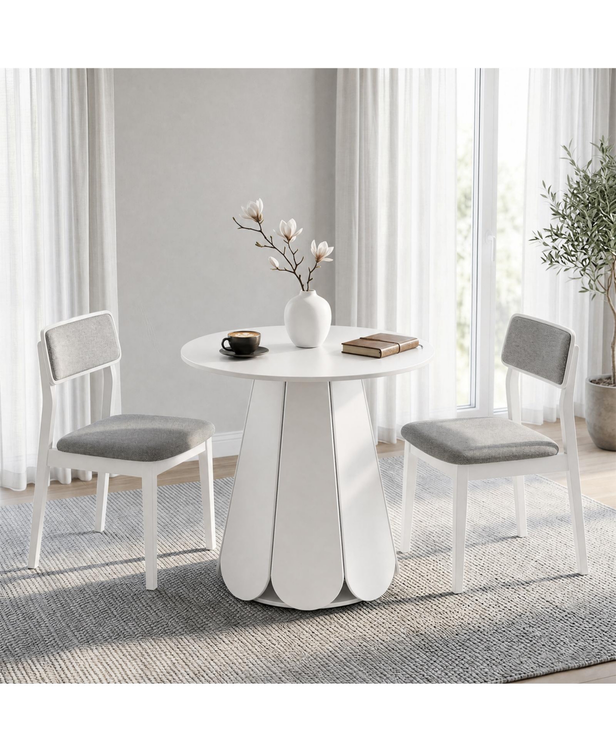 Click here for gaomon 31.5 Round Dining Table  Small Circle Kitch... prices
