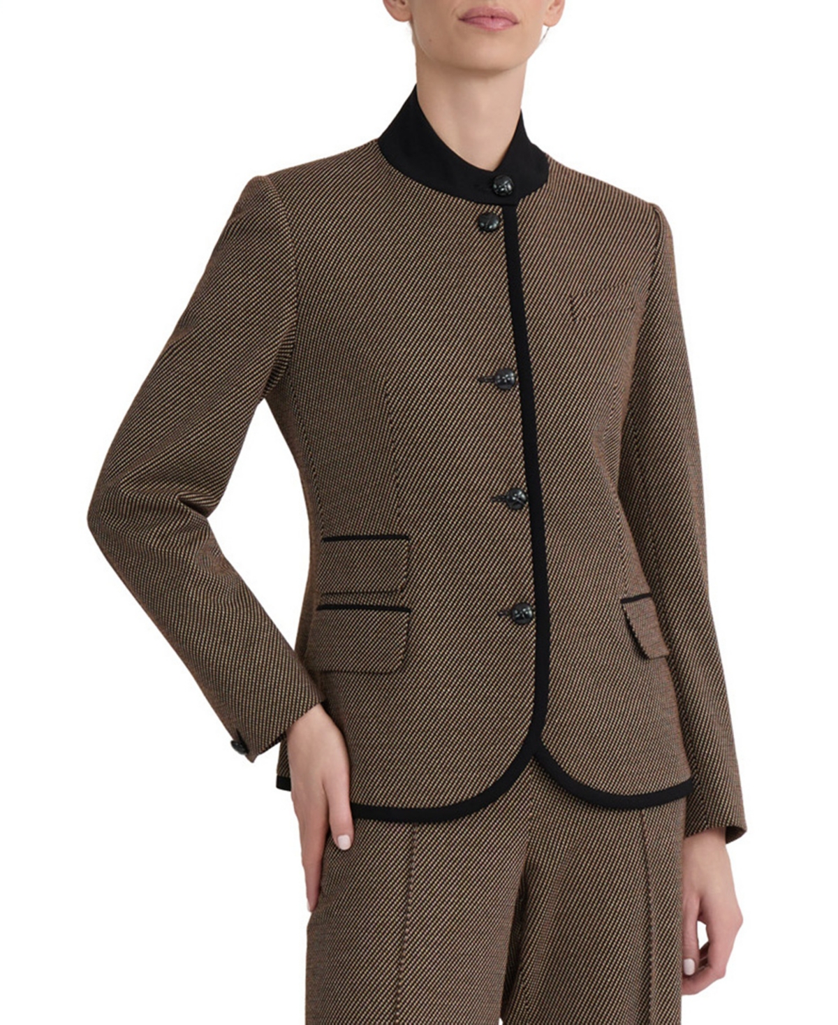 Click here for Jones New York Womens Military-Inspired Mini Dot K... prices