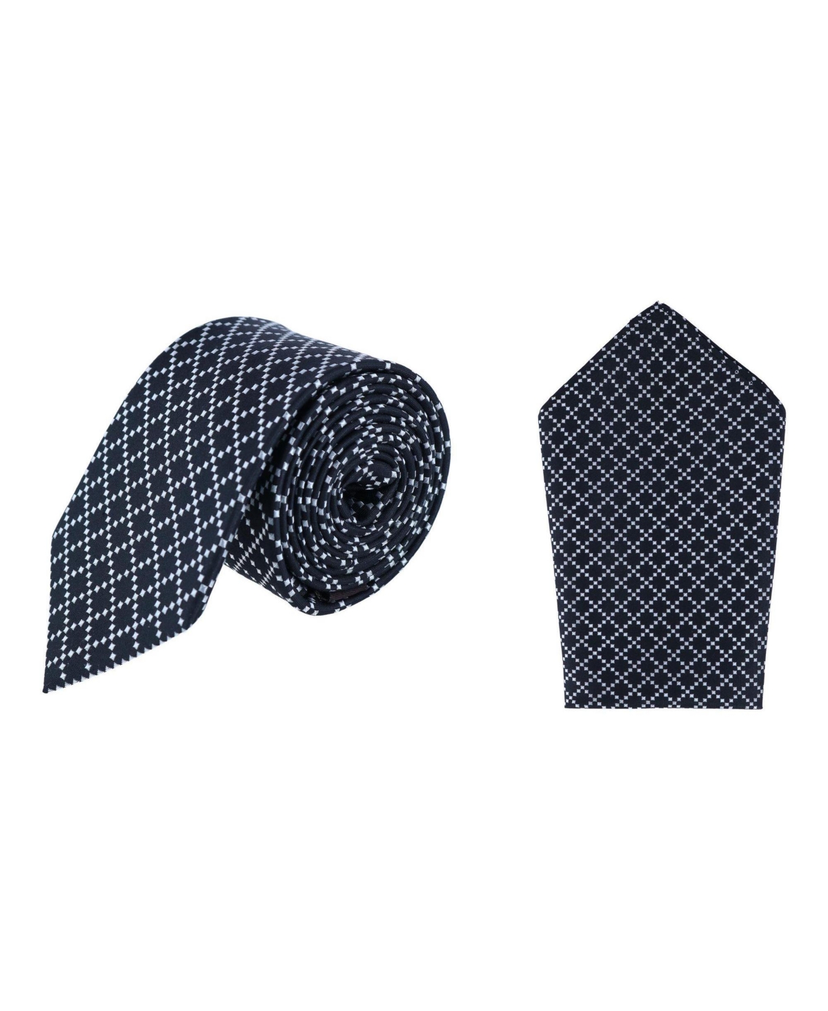 Click here for Trafalgar Mens Rowan Geometric Pattern Silk Neckti... prices