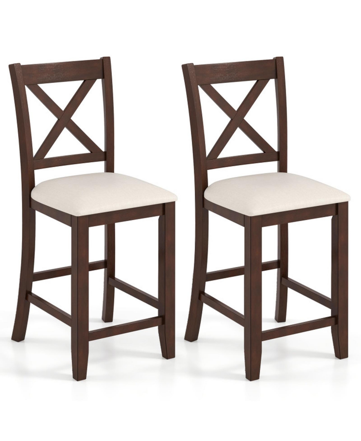 Click here for Sugift Modern Farmhouse Counter Height Stools with... prices