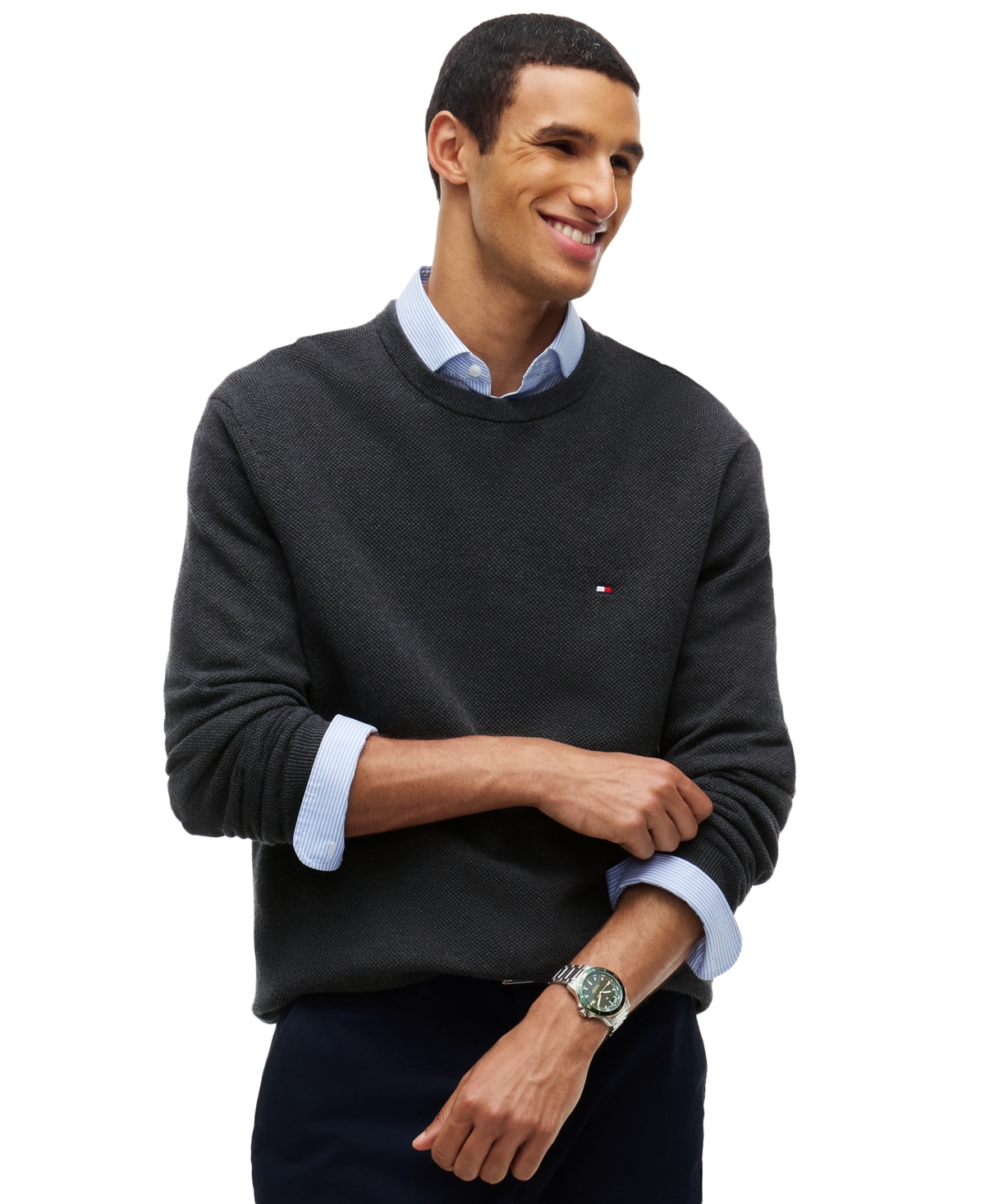 Click here for Tommy Hilfiger Mens Essential Structure Crewneck S... prices