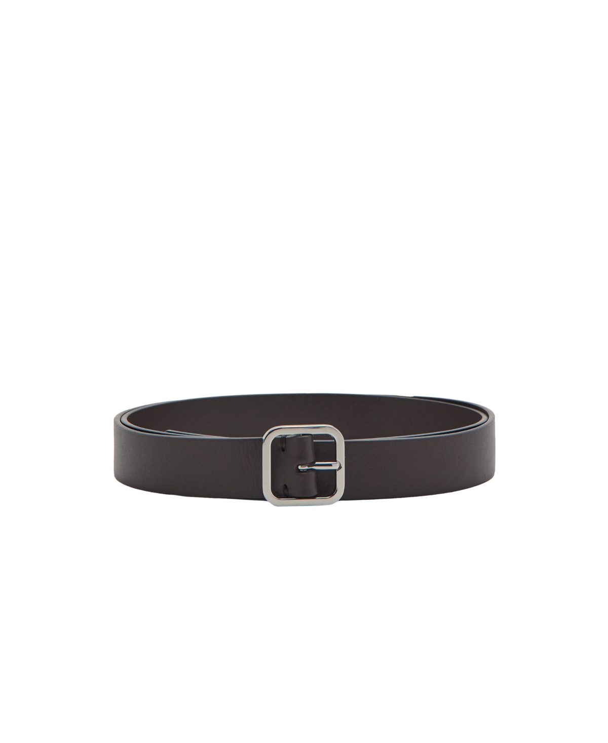 Click here for Mango Mens Metal Fastening Leather Belt - Chocolat... prices