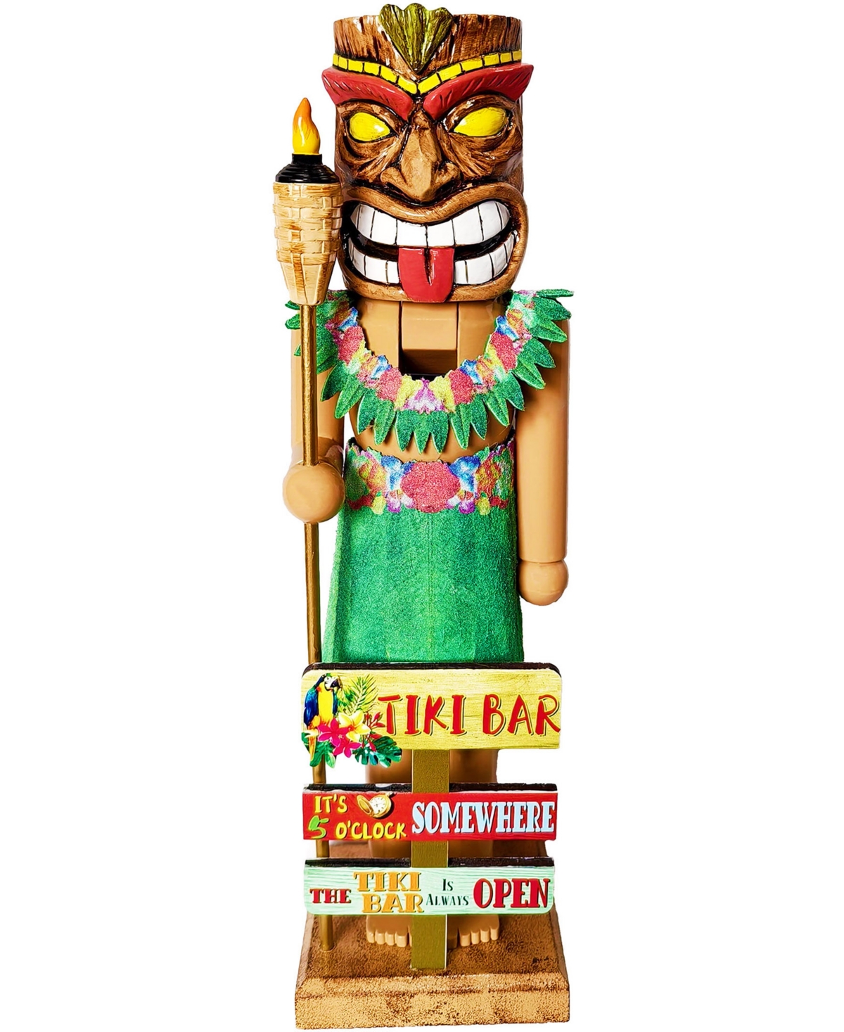 Click here for Santas Workshop 14 Tiki Man Nutcracker - Brown prices