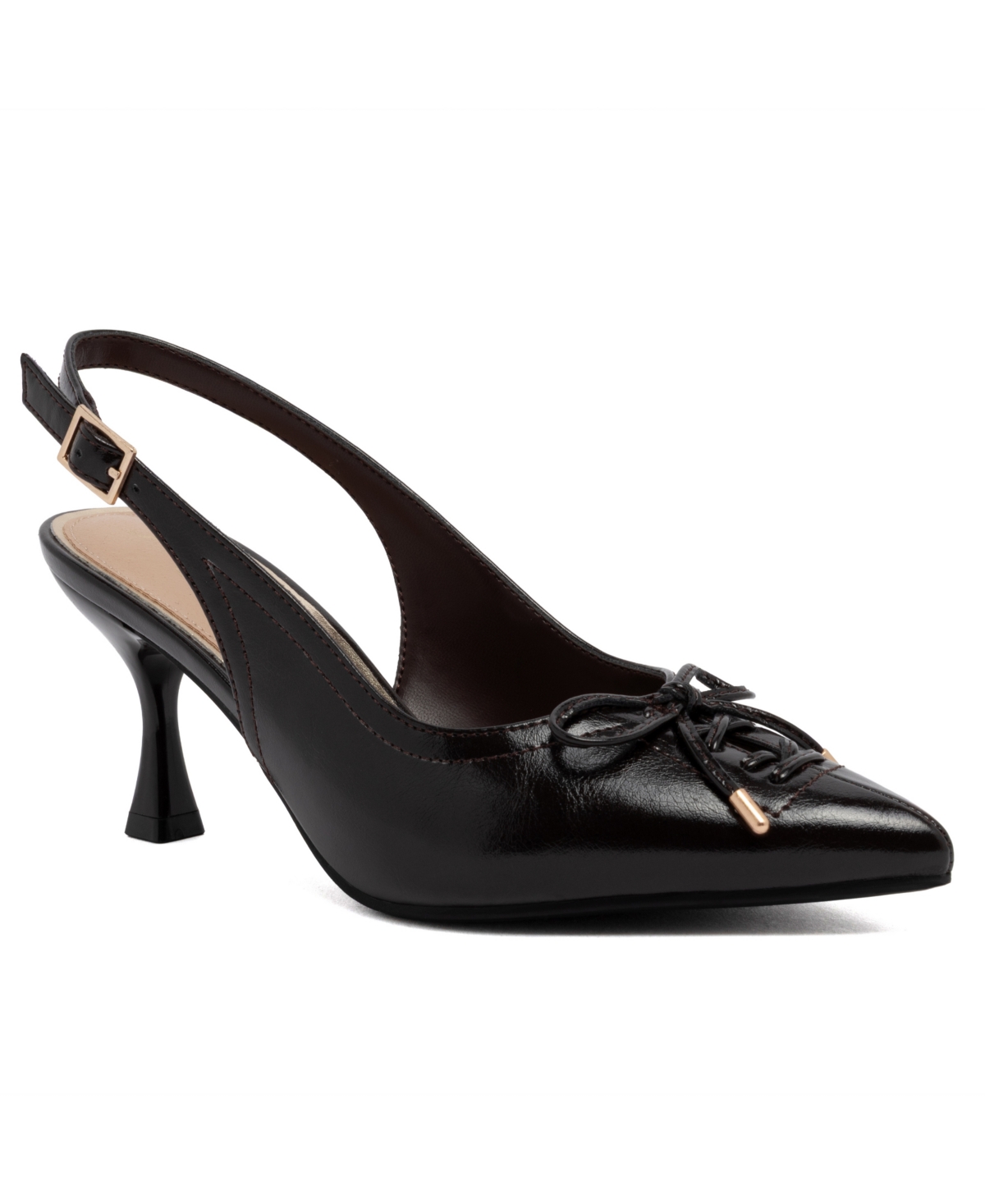 Click here for Sugar Womens Dazzy Slingback Pointed Toe Pumps - B... prices