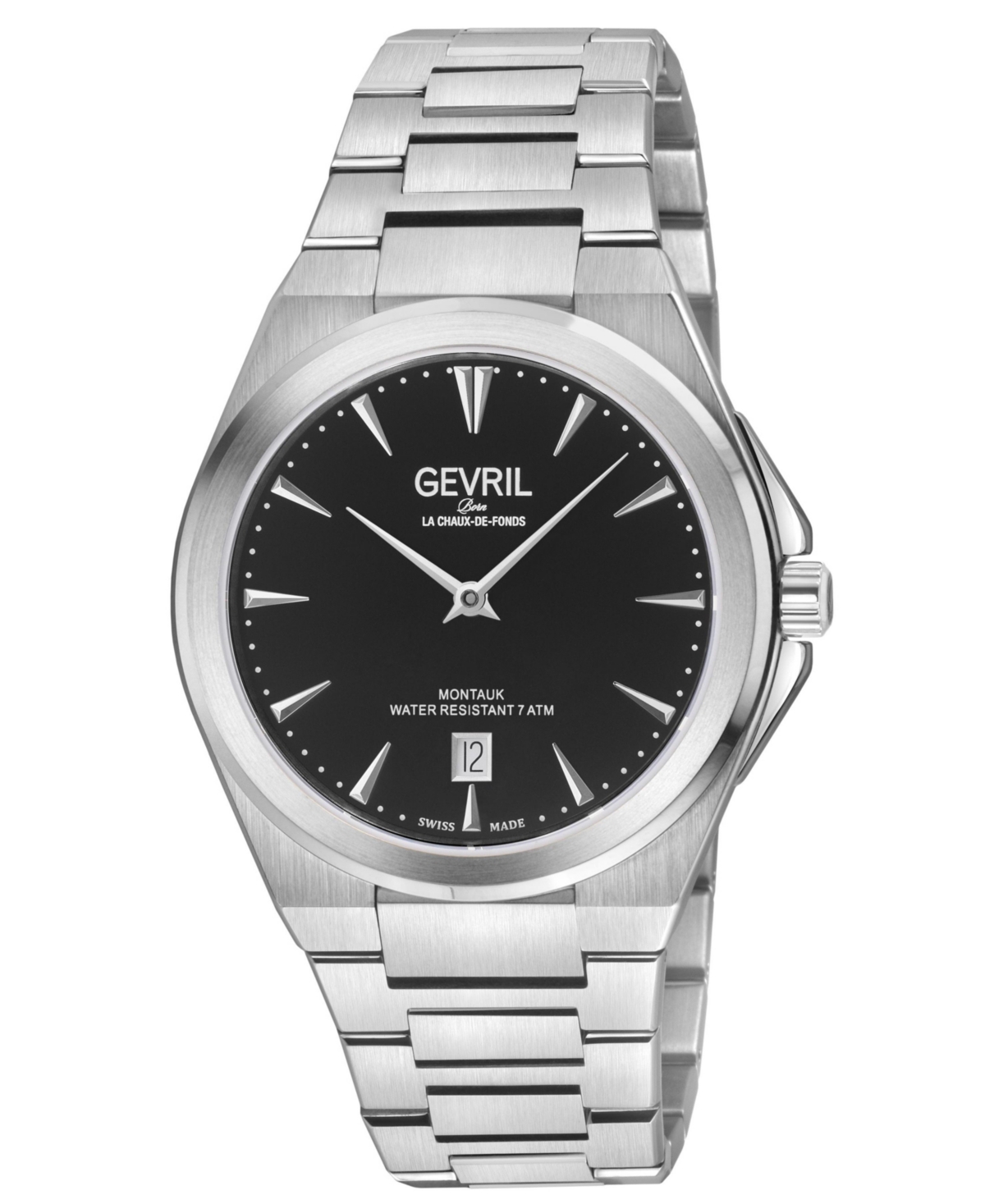 Click here for Gevril Mens Swiss Made Montauk Swiss Quartz Silver... prices
