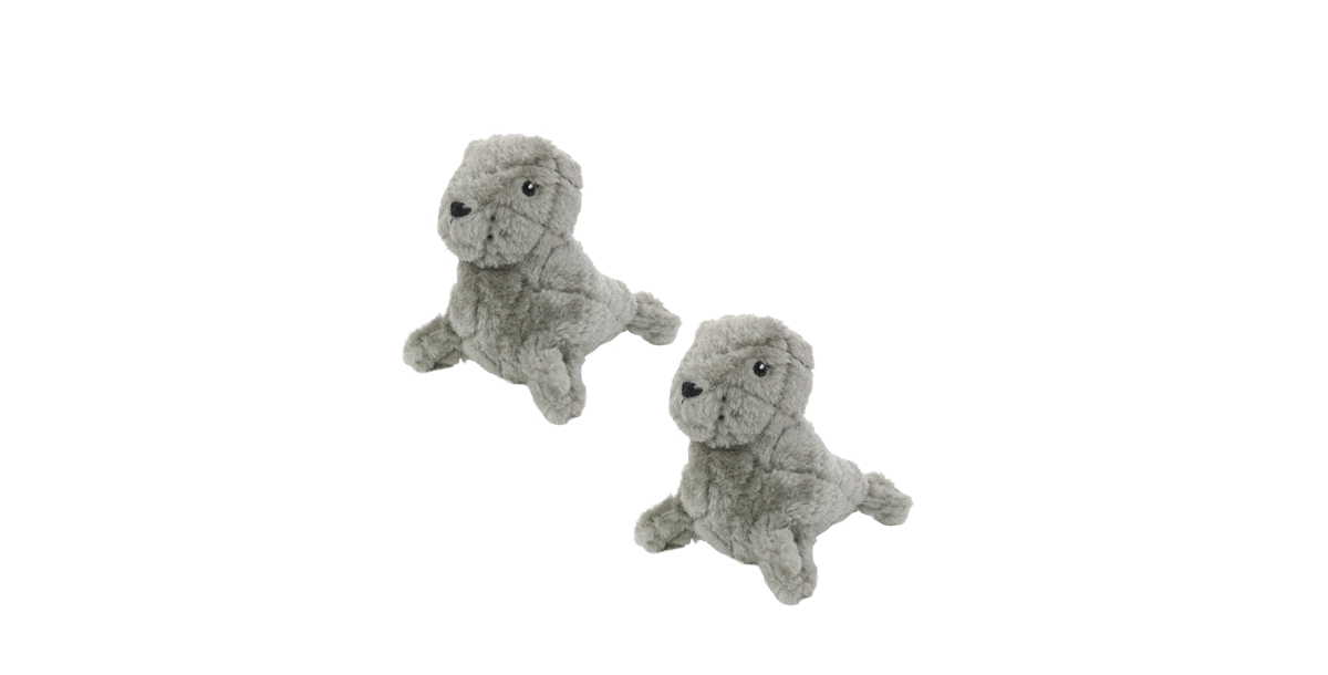 Click here for Mighty Jr Arctic Seal 2 Pack  Durable Plush Squeak... prices