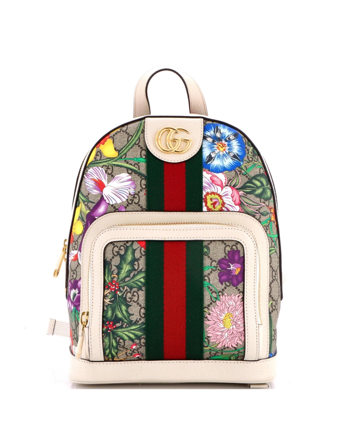 Click here for Pre-Owned Gucci Small Ophidia Backpack Flora Gg Co... prices