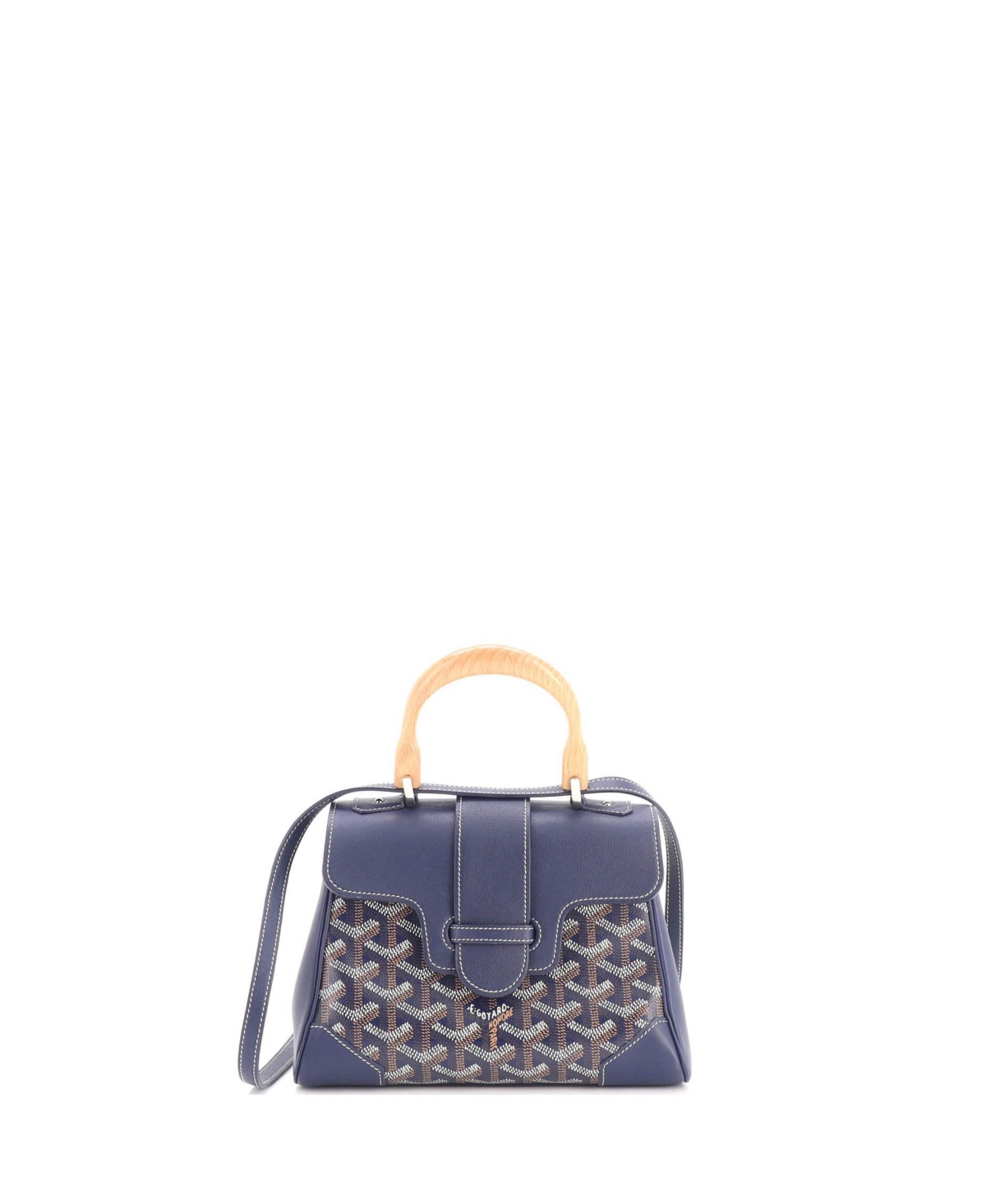 Click here for Pre-Owned Goyard Mini Saigon Top Handle Bag Coated... prices
