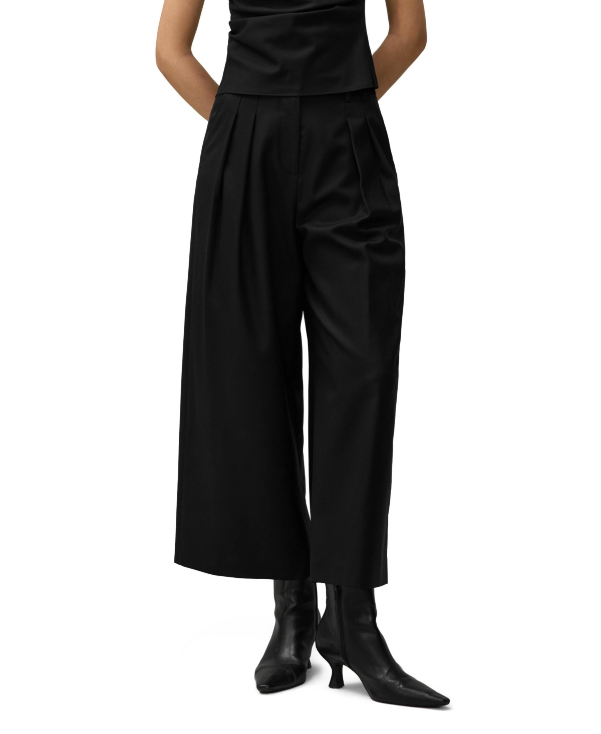 Click here for Lilysilk Womens Washable Silk-Wool Ankle Pant - Bl... prices