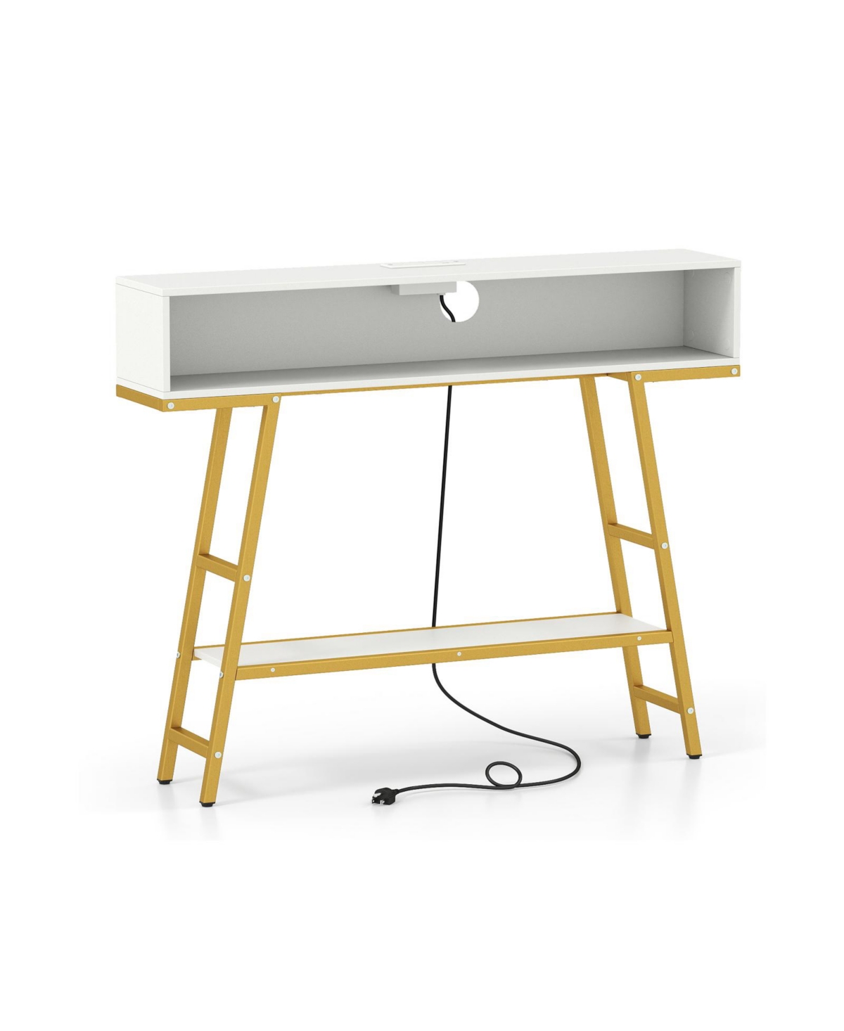 Click here for Slickblue Modern 40-Inch Console Table with Led Li... prices
