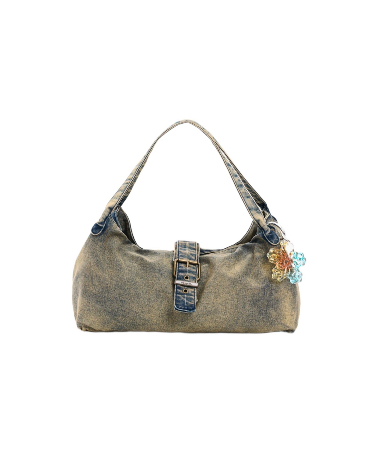 Click here for Desigual Womens Denim Charm Bag - Light green prices