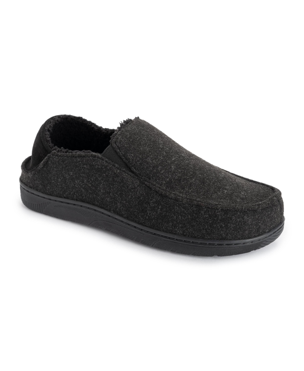 Click here for Muk Luks Mens Owen Full Foot Slippers - Black heat... prices