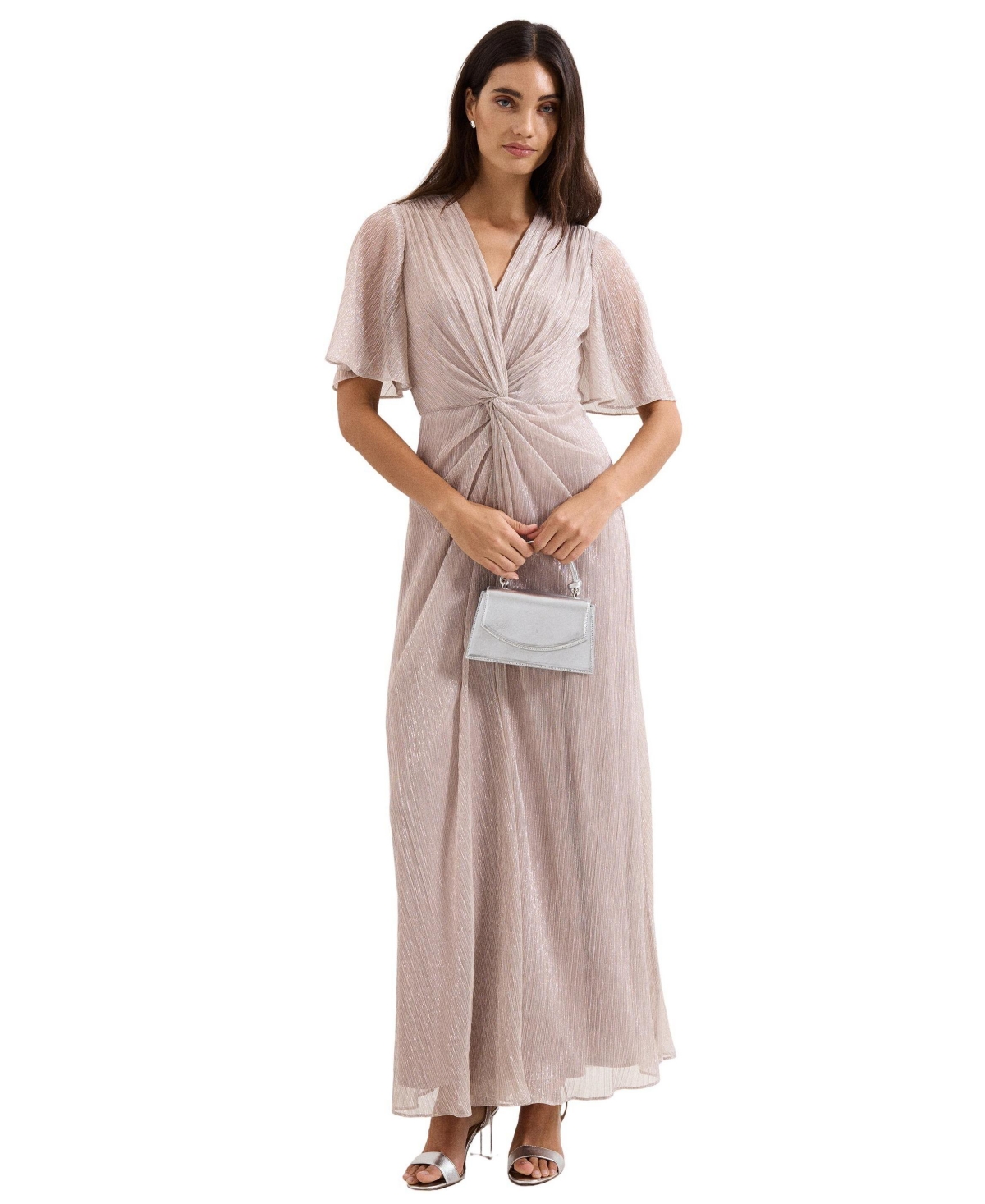 Click here for Phase Eight Womens Dorinda Maxi Dress - Metallic prices