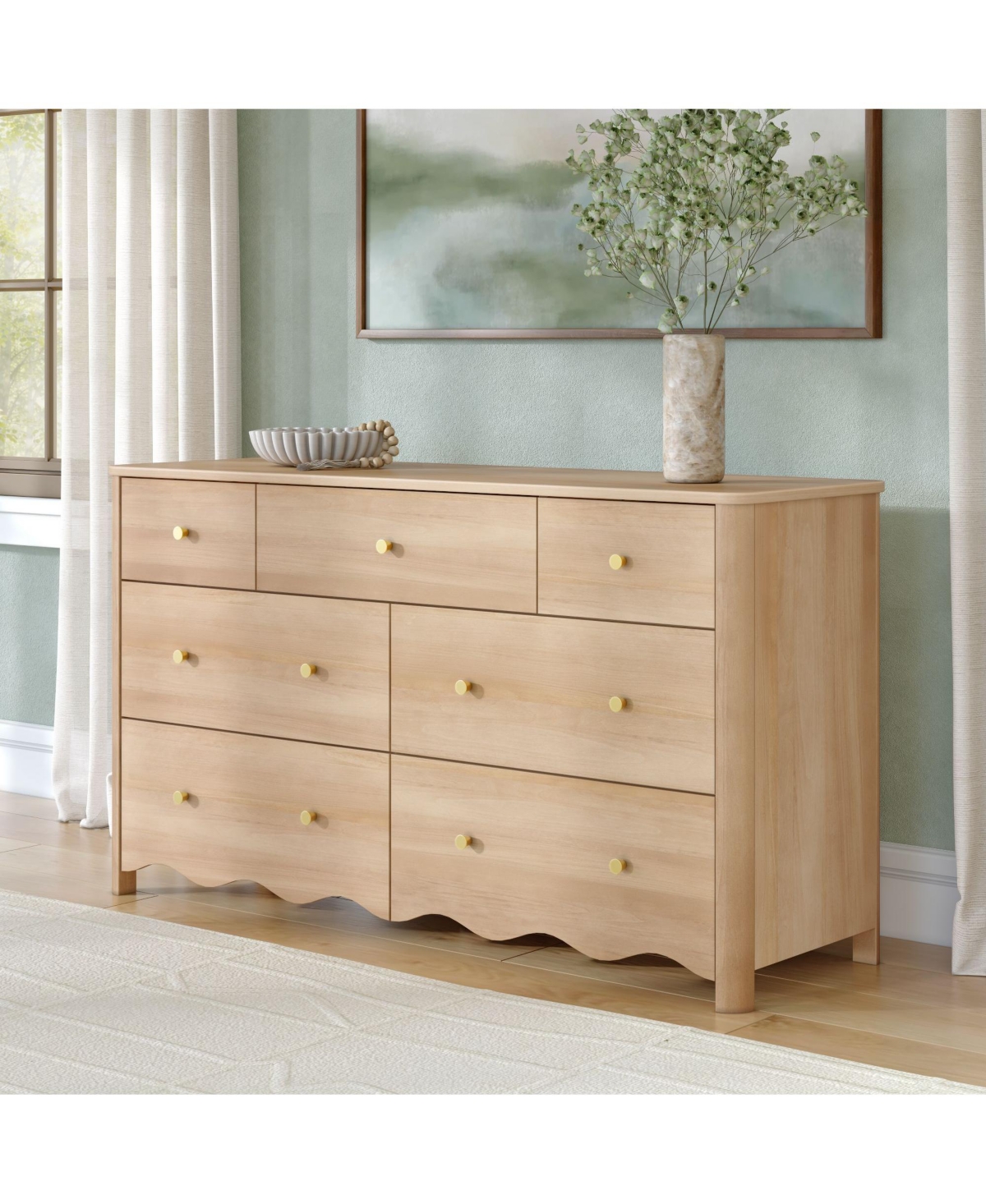 Click here for Plank+Beam Sutton 7 Drawer Dresser - Blonde prices
