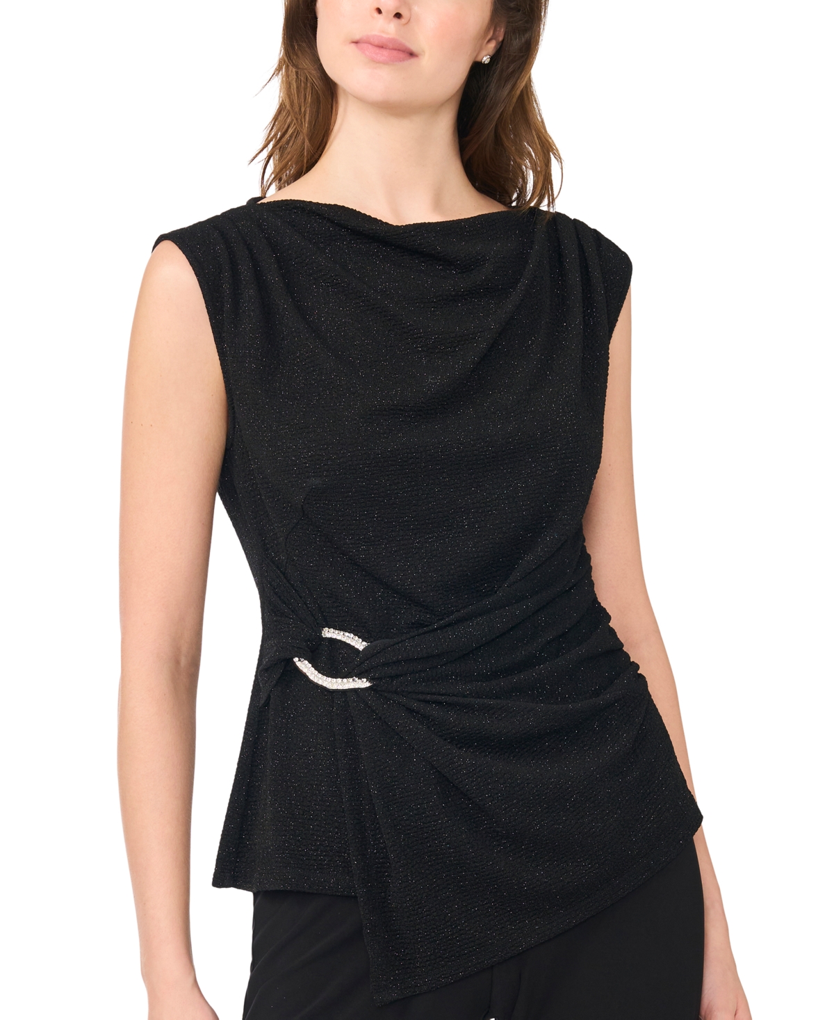 Click here for Msk Petite Asymmetrical Dressy Boat-Neck Blouse -... prices