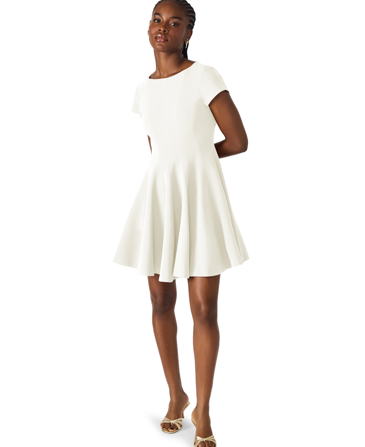 Click here for Steve Madden Womens Boat Neck Short Dress - Antiqu... prices