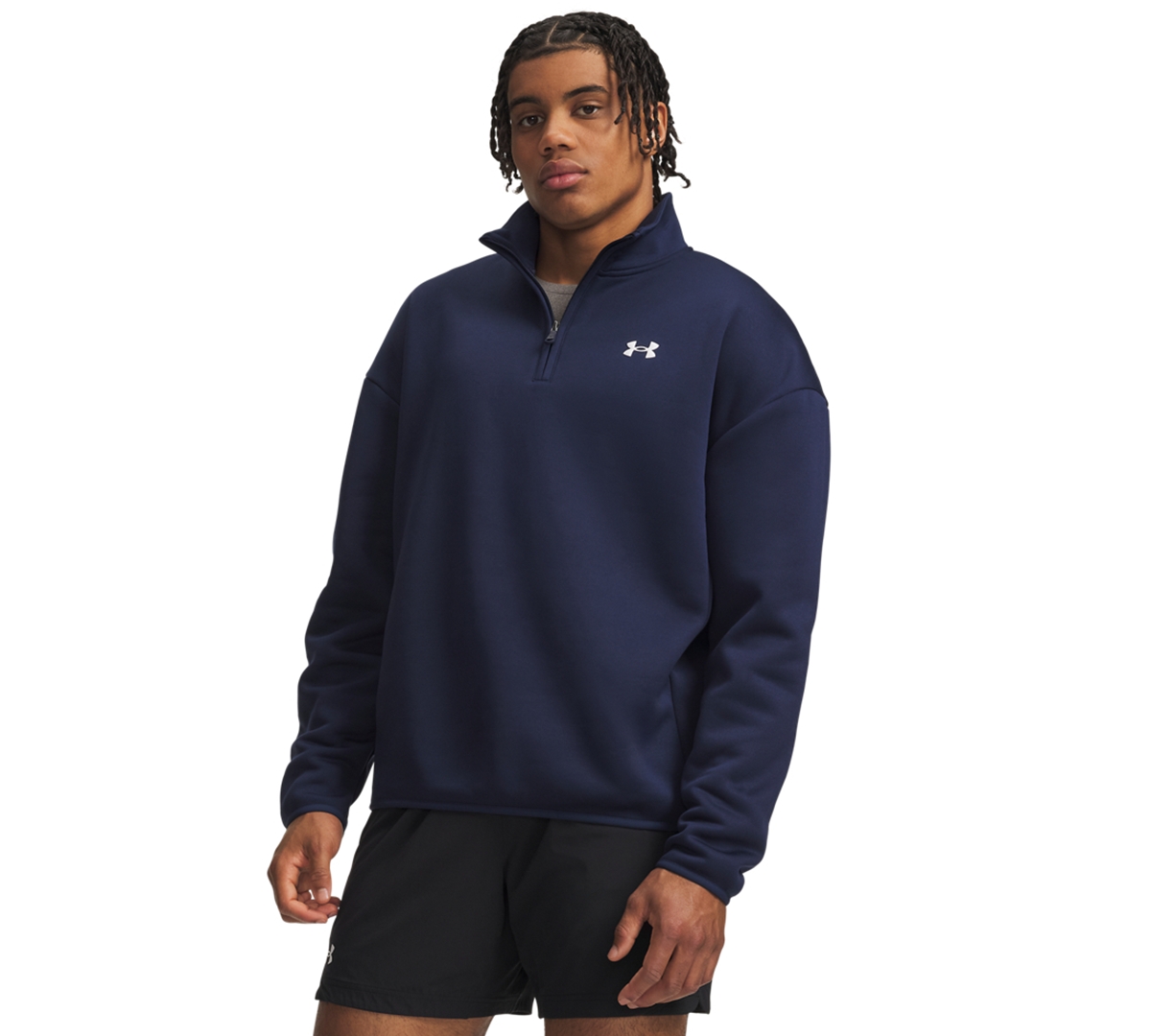 Click here for Under Armour Mens Fleece Sweatshirt - Academy/Whit... prices