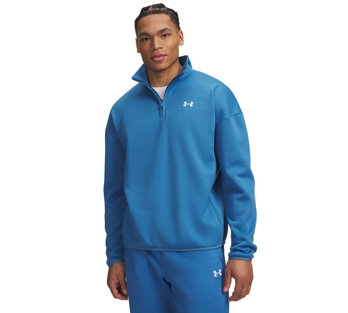 Click here for Under Armour Mens Fleece Sweatshirt - Aegean Blue/... prices