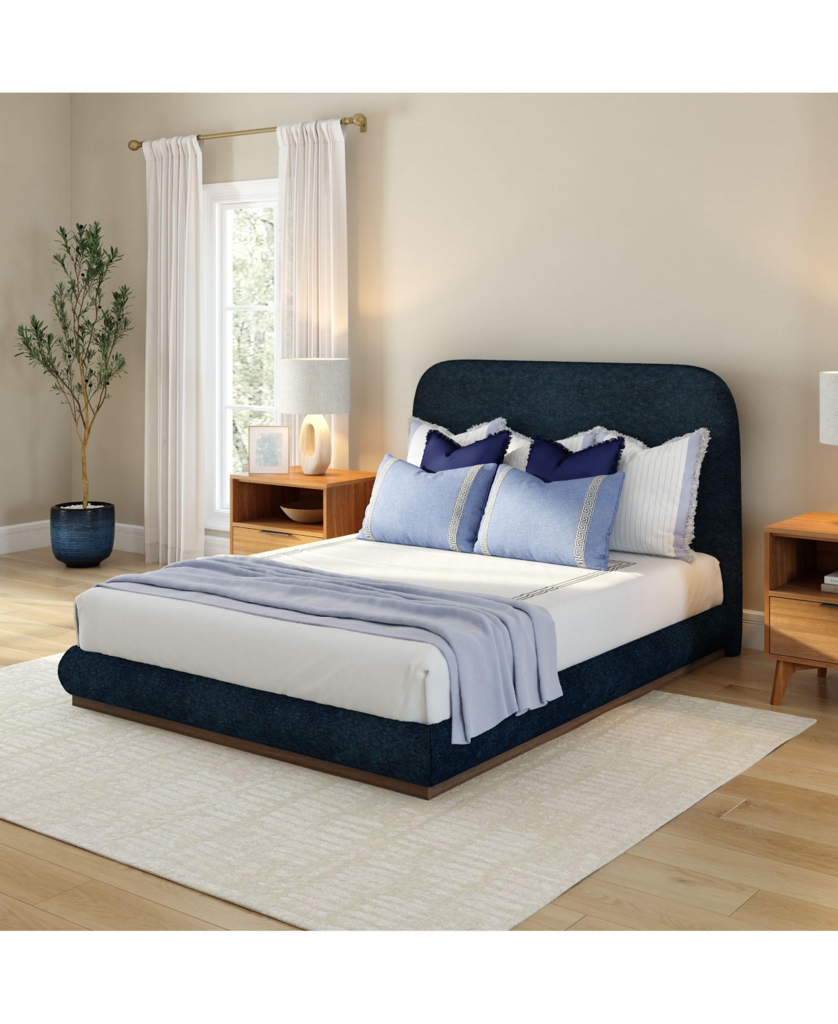 Click here for Plank+Beam Ashland Upholstered Bed (Queen) - Indig... prices