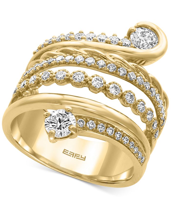 EFFY Collection D'Oro by EFFY® Diamond Wrap Ring (1-1/5 ct. t.w.) in ...