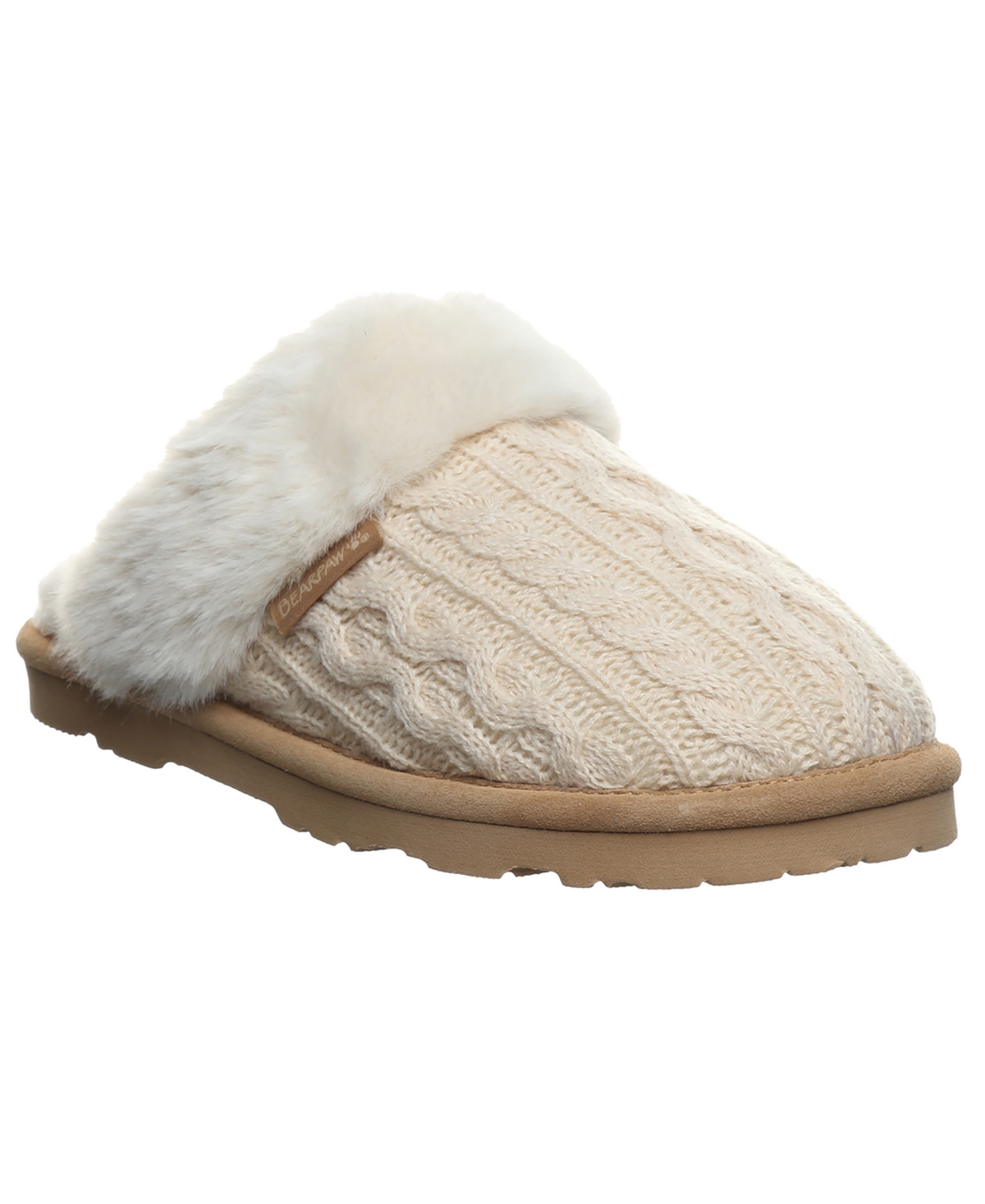 Click here for Bearpaw Womens Rumie Cable Knit Slip-On Slippers -... prices