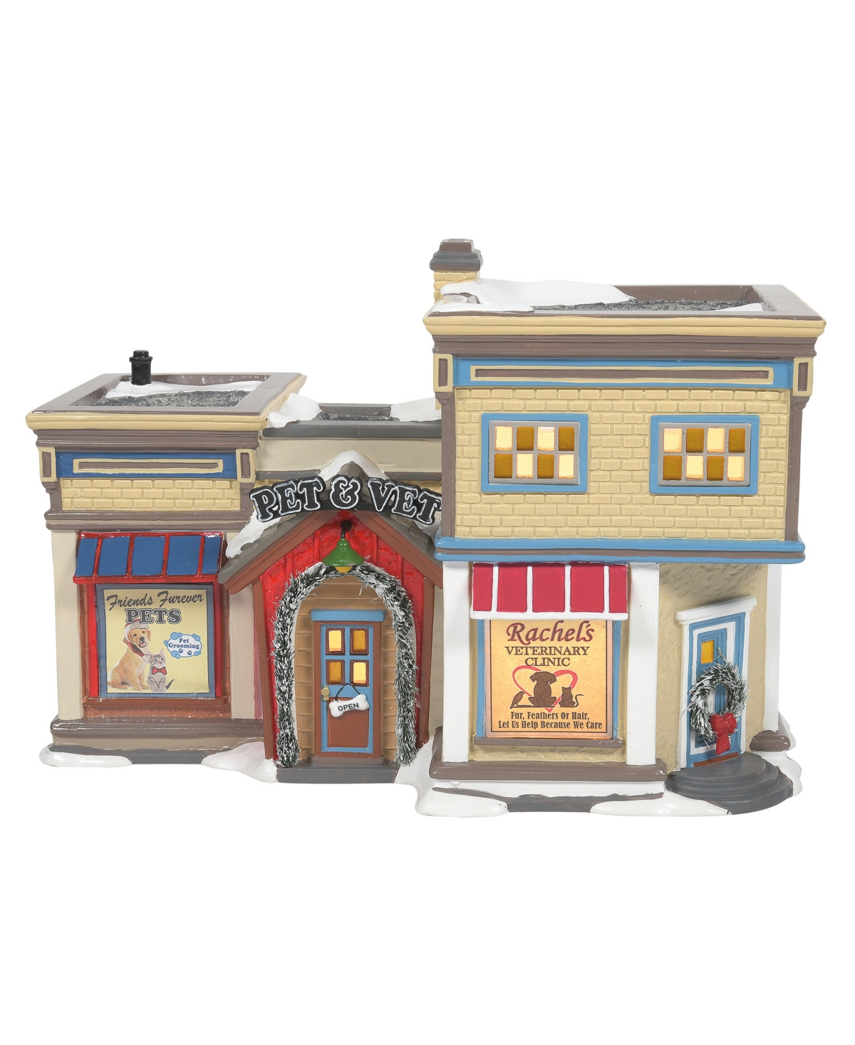 Click here for Department 56 Snow Village Light Up Pet Vet Clinic... prices