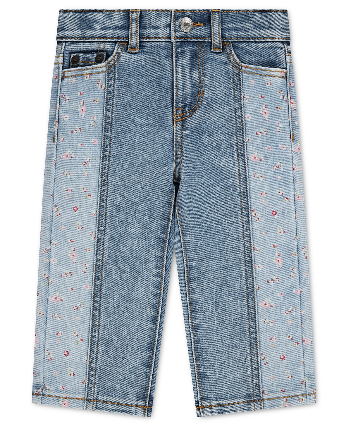Click here for Levis Baby Girls Wide Leg Color-Block Pants - Be C... prices