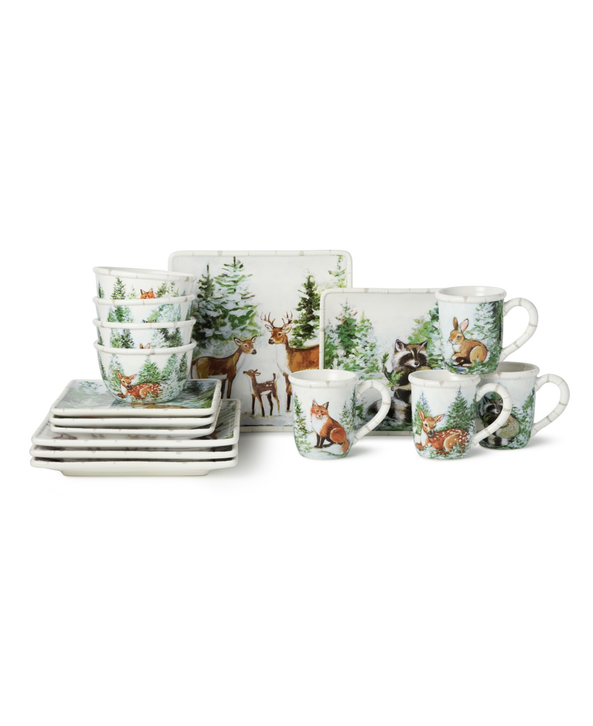 Click here for Certified International Winter Cabin 16-Piece Dinn... prices