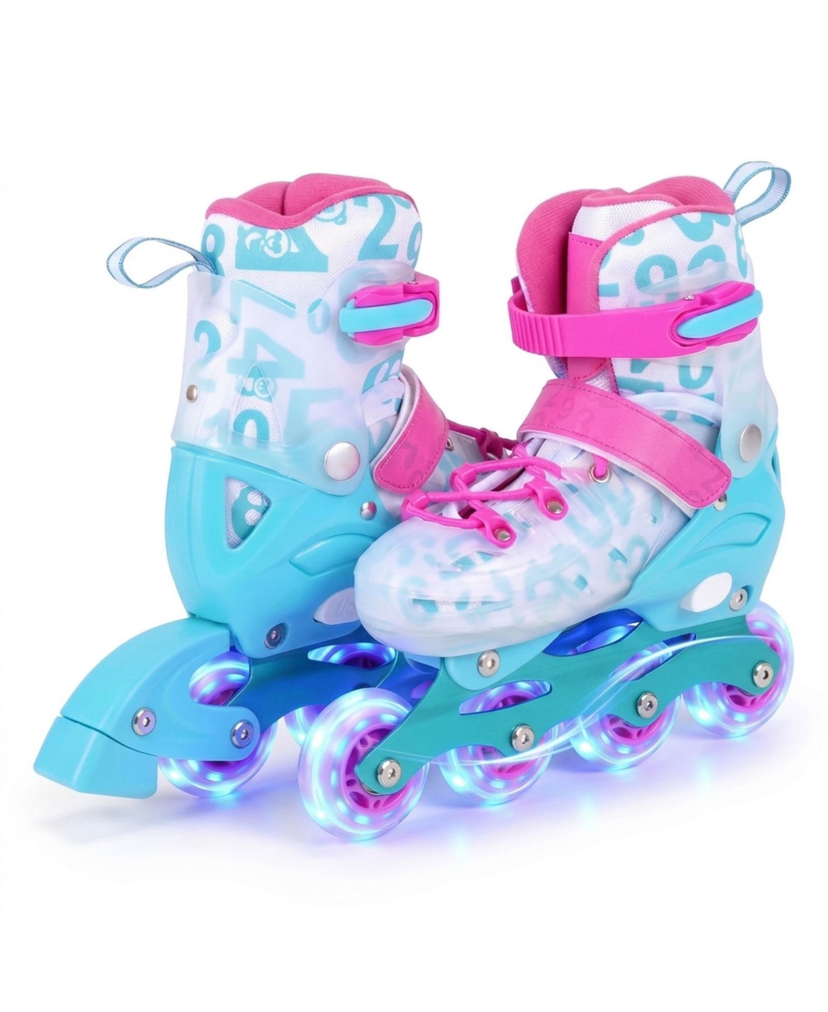 Click here for Hongge 4-Size Adjustable Inline Skates with Light-... prices