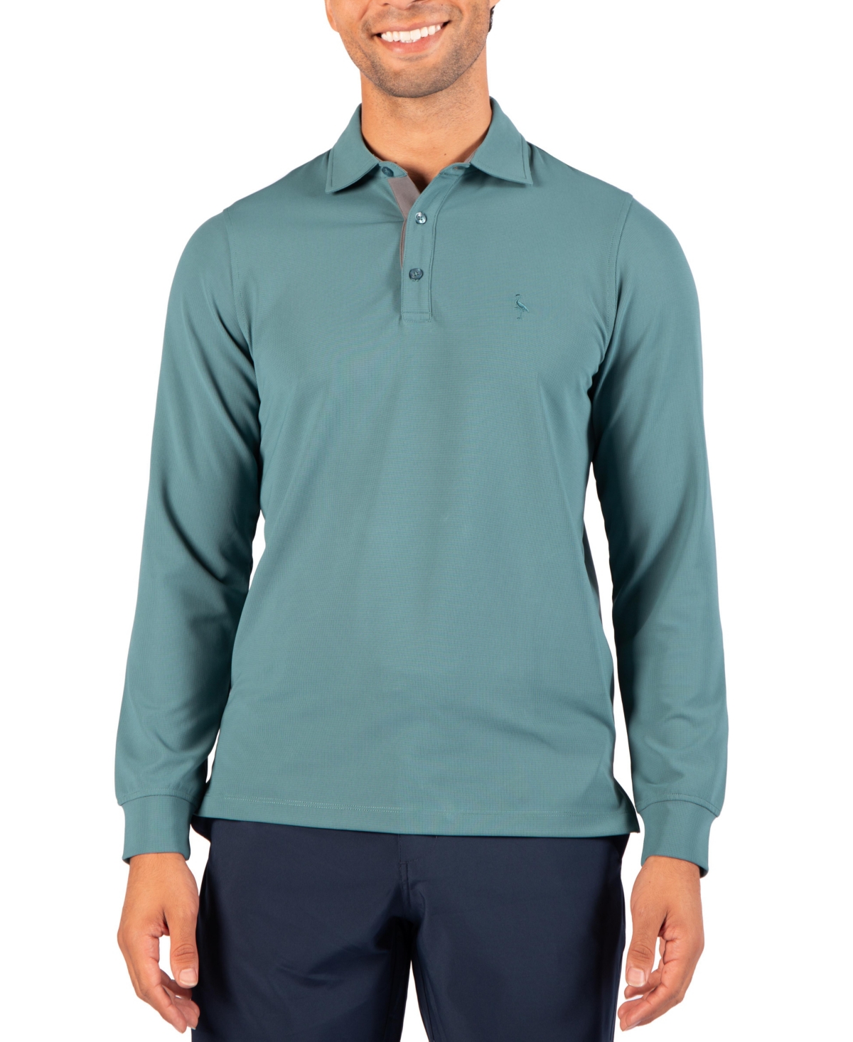 Click here for TailorByrd Mens Micro Grid Long Sleeve Performance... prices