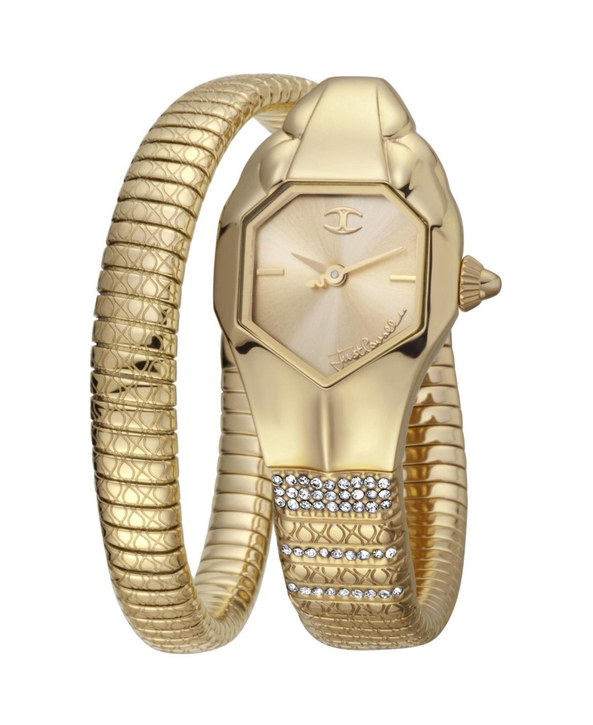 Click here for Just Cavalli Womens Glam Snake Quartz Ip Stainless... prices
