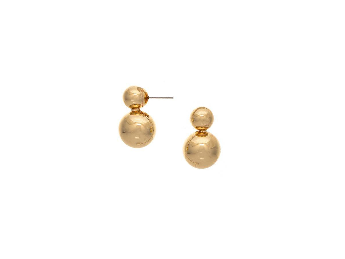 Click here for Rivka Friedman 18K Gold Plated Polished Double Bub... prices