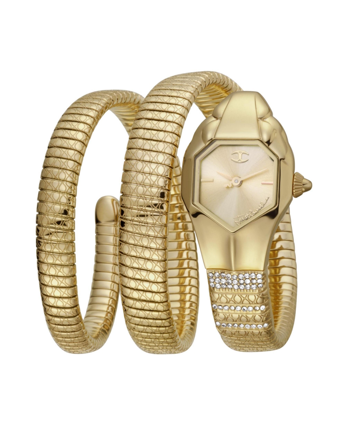 Click here for Just Cavalli Womens Glam Snake Quartz Ip Stainless... prices