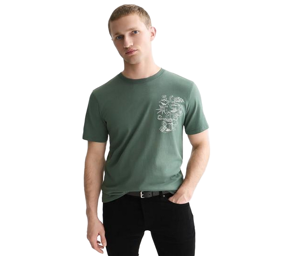 Click here for Scotch & Soda Mens Left Chest Artwork Regular-Fit... prices