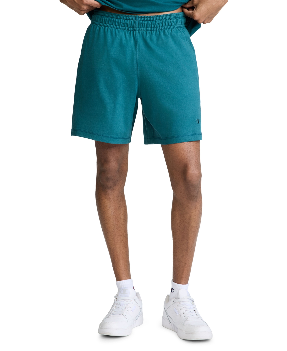 Click here for Champion Mens Jersey Embroidered C Logo Shorts  7... prices