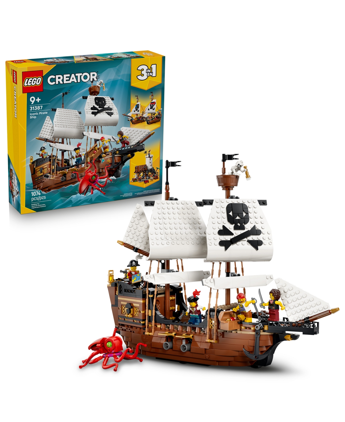 Click here for Lego Creator 3 in 1 Iconic Pirate Ship 31387 1 074... prices