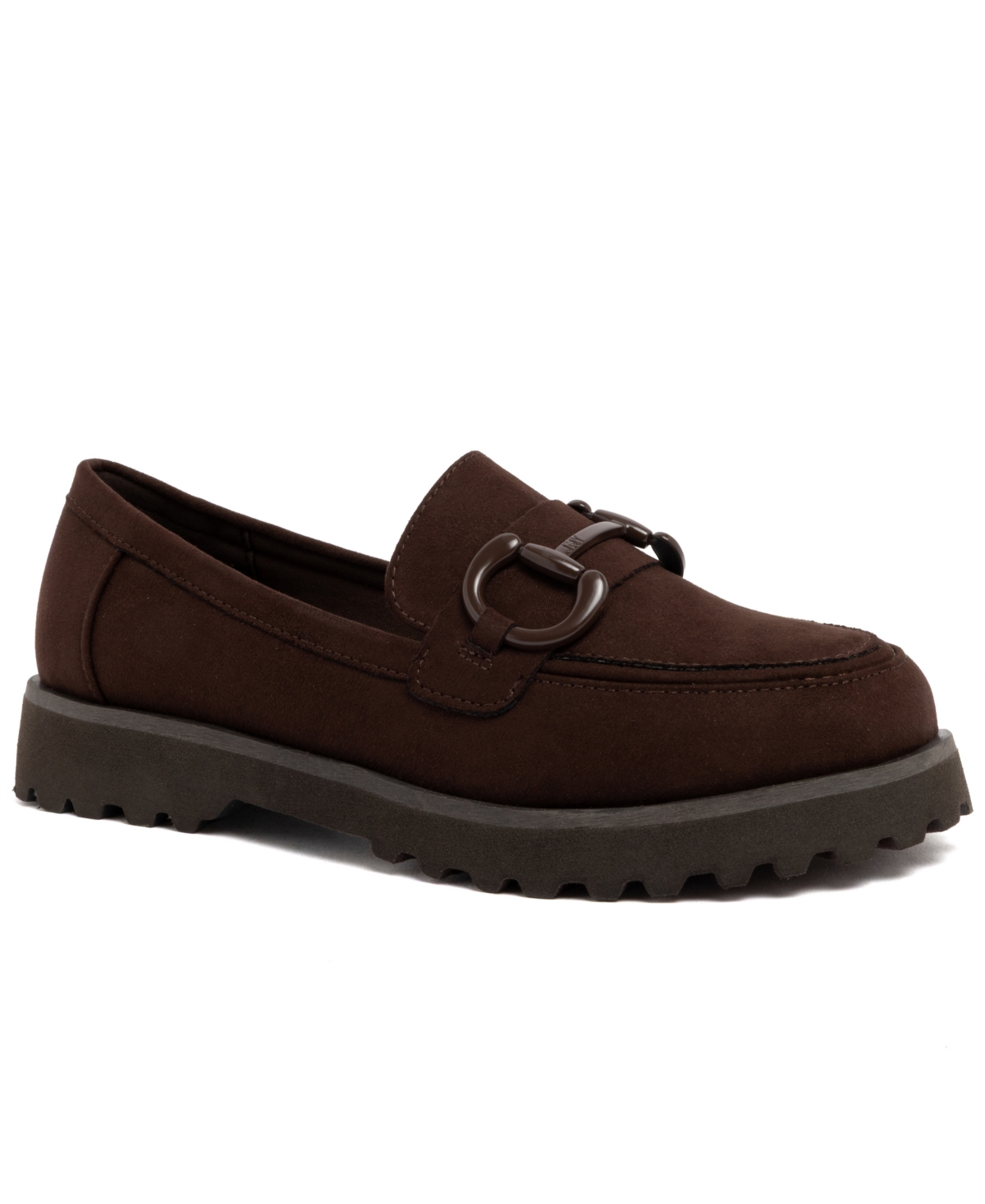 Click here for Jones New York Womens Printa Lug Sole Loafers - Br... prices