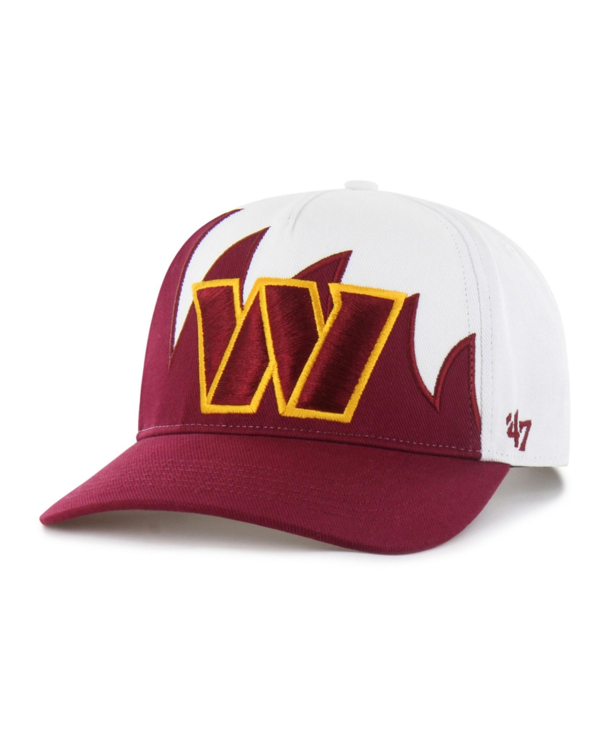 Click here for 47 Brand Mens White Washington Commanders Jagged H... prices