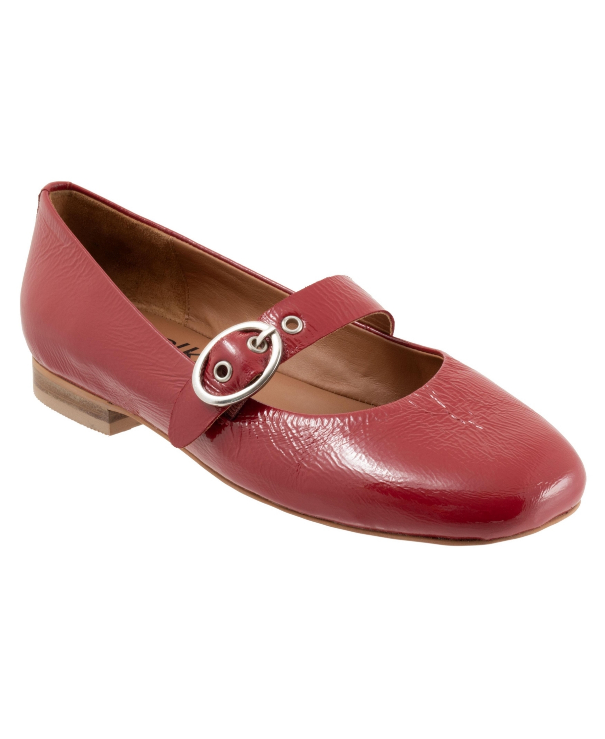 Click here for Softwalk Kassala Flat - Red patent prices