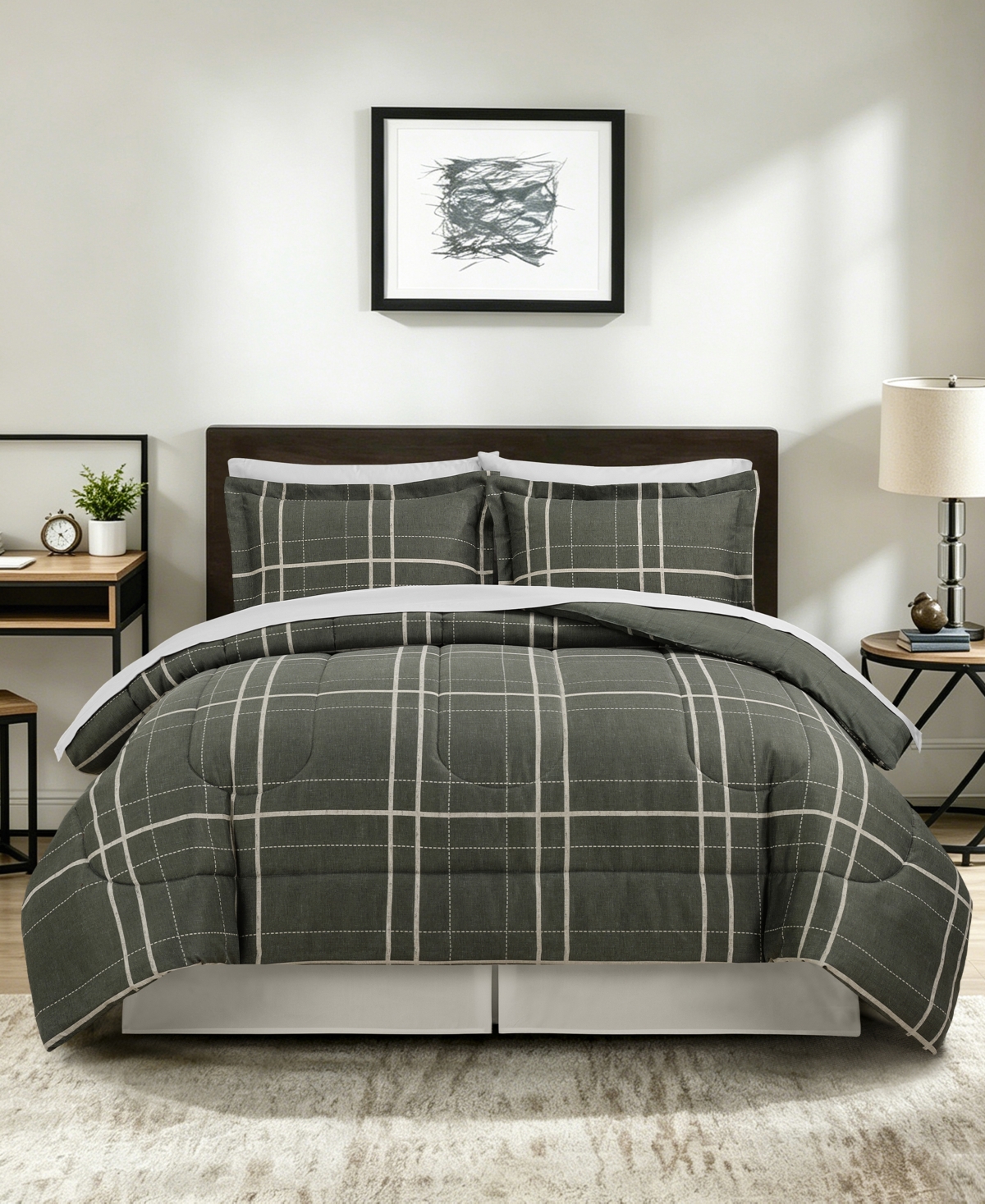 Click here for Macys Annie Plaid Reversible Microfiber 8-piece Co... prices